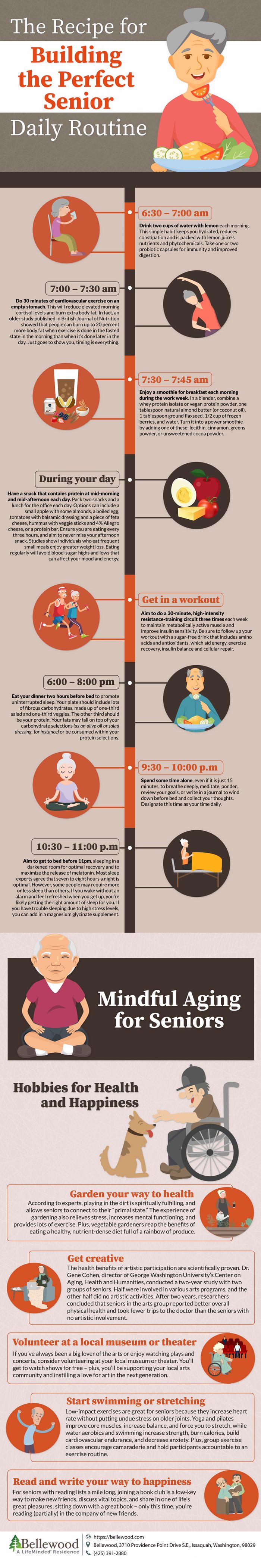  Infographic The 1 Daily Routine For Seniors