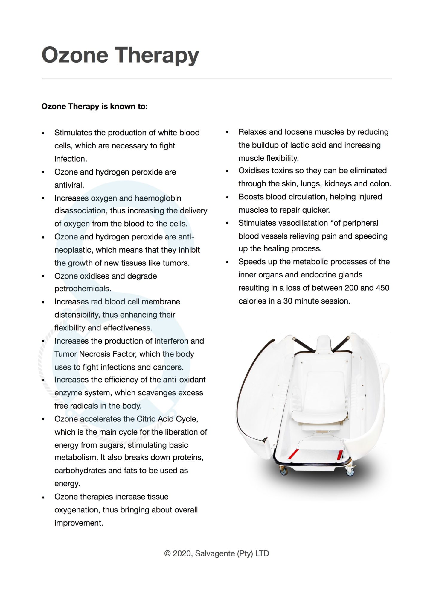 Ozone Therapy, Steam and Far Infrared Benefits | Salvagente